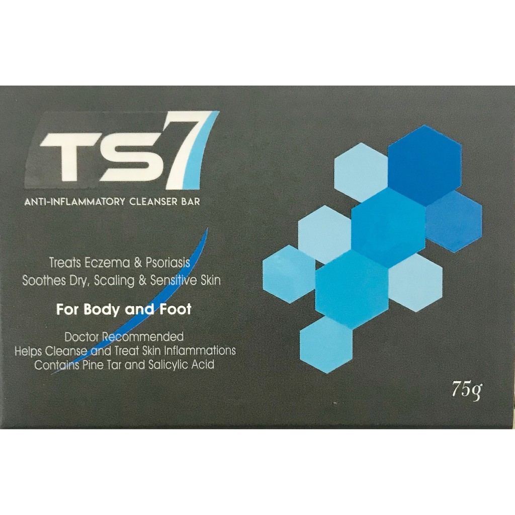 TS7 ECZEMA & PSORIASIS ANTI-INFLAMMATORY CLEANSER BAR SOAP 75G | Shopee ...