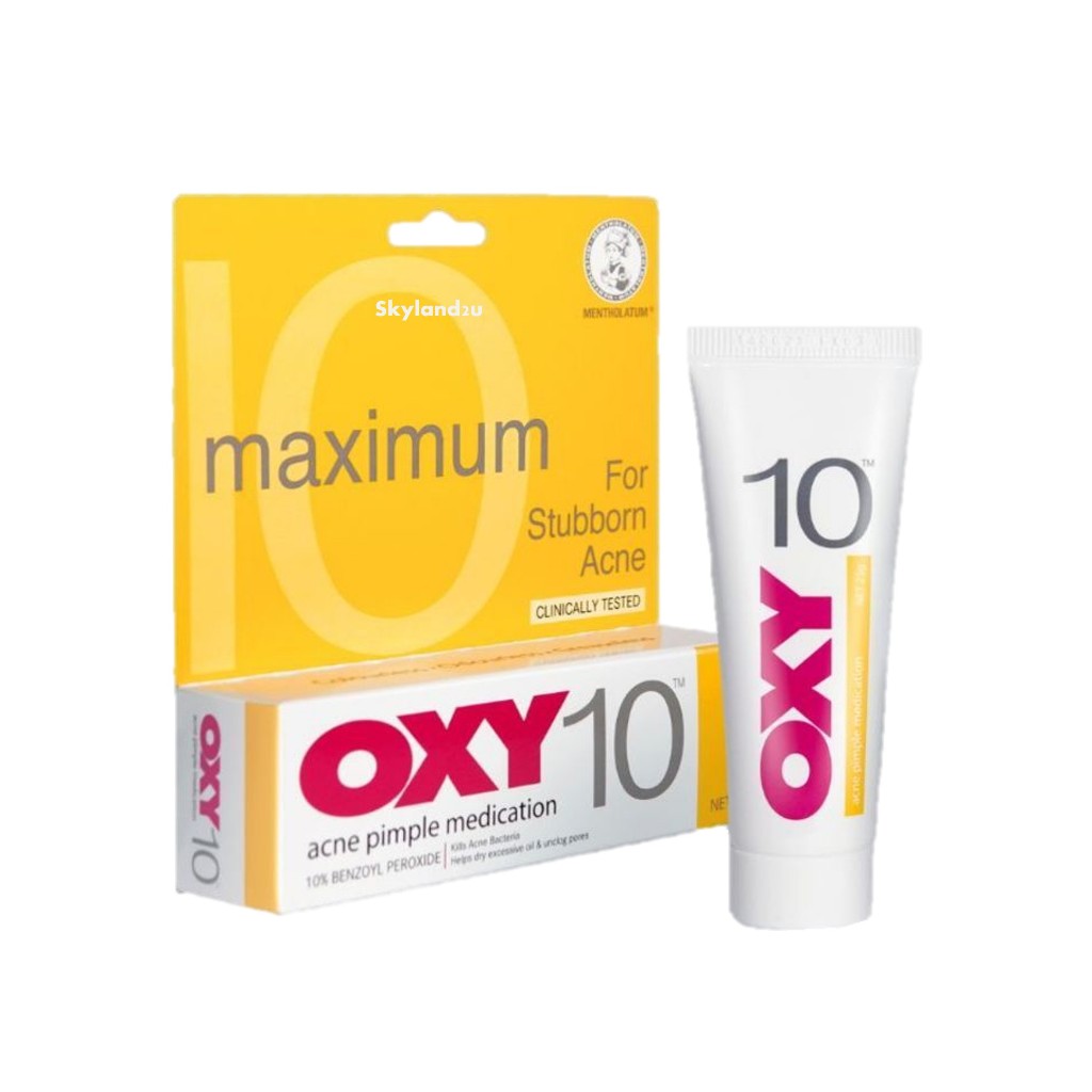 Oxy 10 Acne Pimple Treatment Lotion Benzoyl Peroxide 10% (25g,10g ...