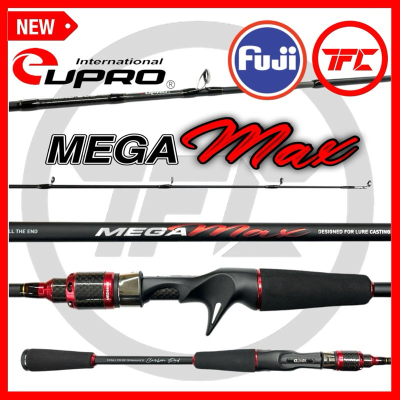 2024 New EUPRO Mega Max Baitcast Fishing Rod BC Baitcasting Cast ...