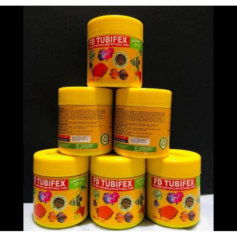 FD Tubifex Worms 6G Cacing Kering Aquarium Tank Fish Food | Shopee Malaysia
