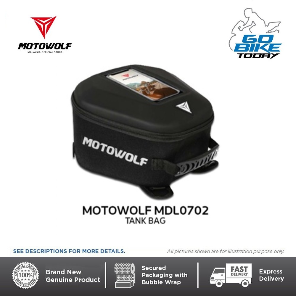 Motowolf MDL0702 Motorcycle Tank Bag – Magnetic Fuel Tank Storage ...