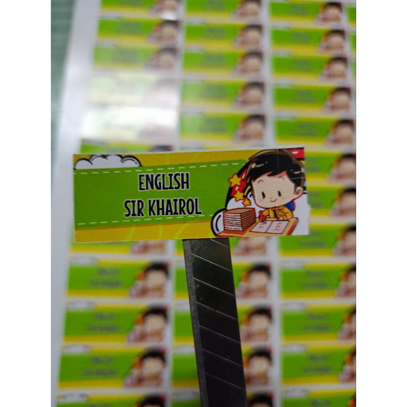 sticker subject Cikgu | Shopee Malaysia