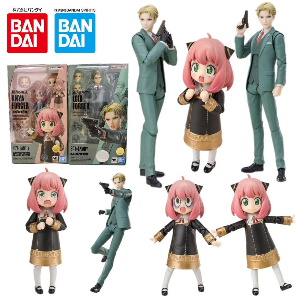 Original Bandai SHF Anya Forger & Loid Forger SPY x Family Action ...
