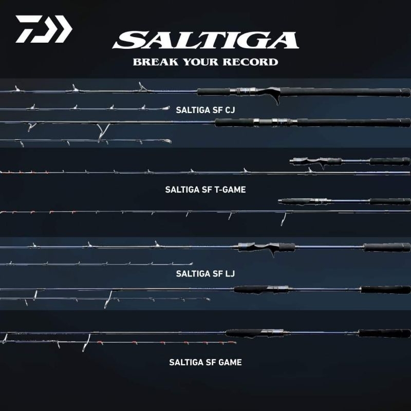 DAIWA SALTIGA SF/CJ BAITCASTING LIGHT JIGGING FISHING ROD | Shopee Malaysia