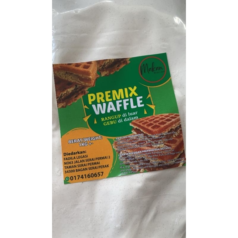 TEPUNG WAFFLE PREMIX INSTANT PASTI CRUNCHY INSYAALLAH | Shopee Malaysia