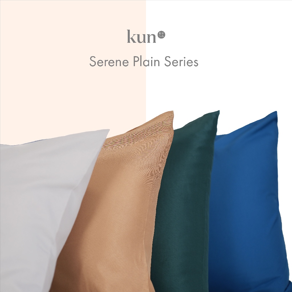 kun® Serene Colour Series Premium Microfiber Fitted Bedding Set / Cadar ...