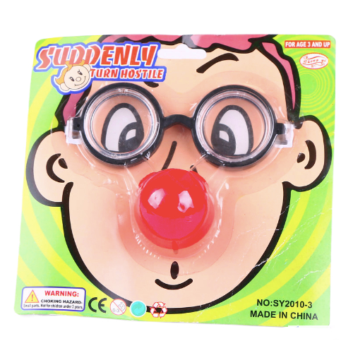 MSIA Ready Stock/ Funny Glasses with Clown Nose Lovely Glasses Prop ...