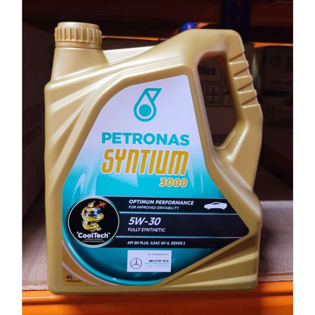 New Packaging Petronas Syntium 3000 5W30 Fully-Syn Engine Oil 4 litre ...