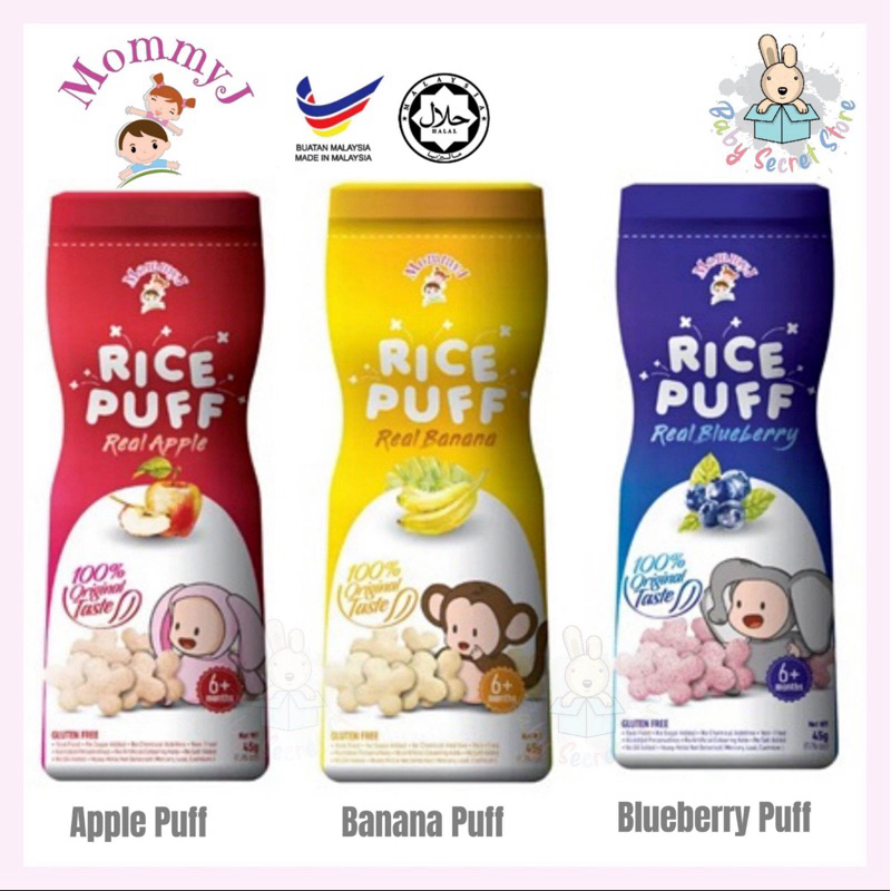 Mommy J Healthy Non-Fried Pure Baby Rice Puff Finger Food Snack (6m ...