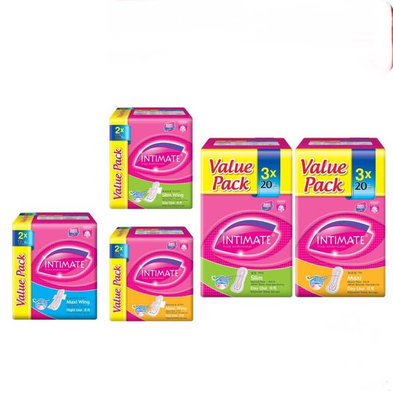 Intimate Daylite Day / Night Use Sanitery Pad Maxi / Wing / Non Wing ...