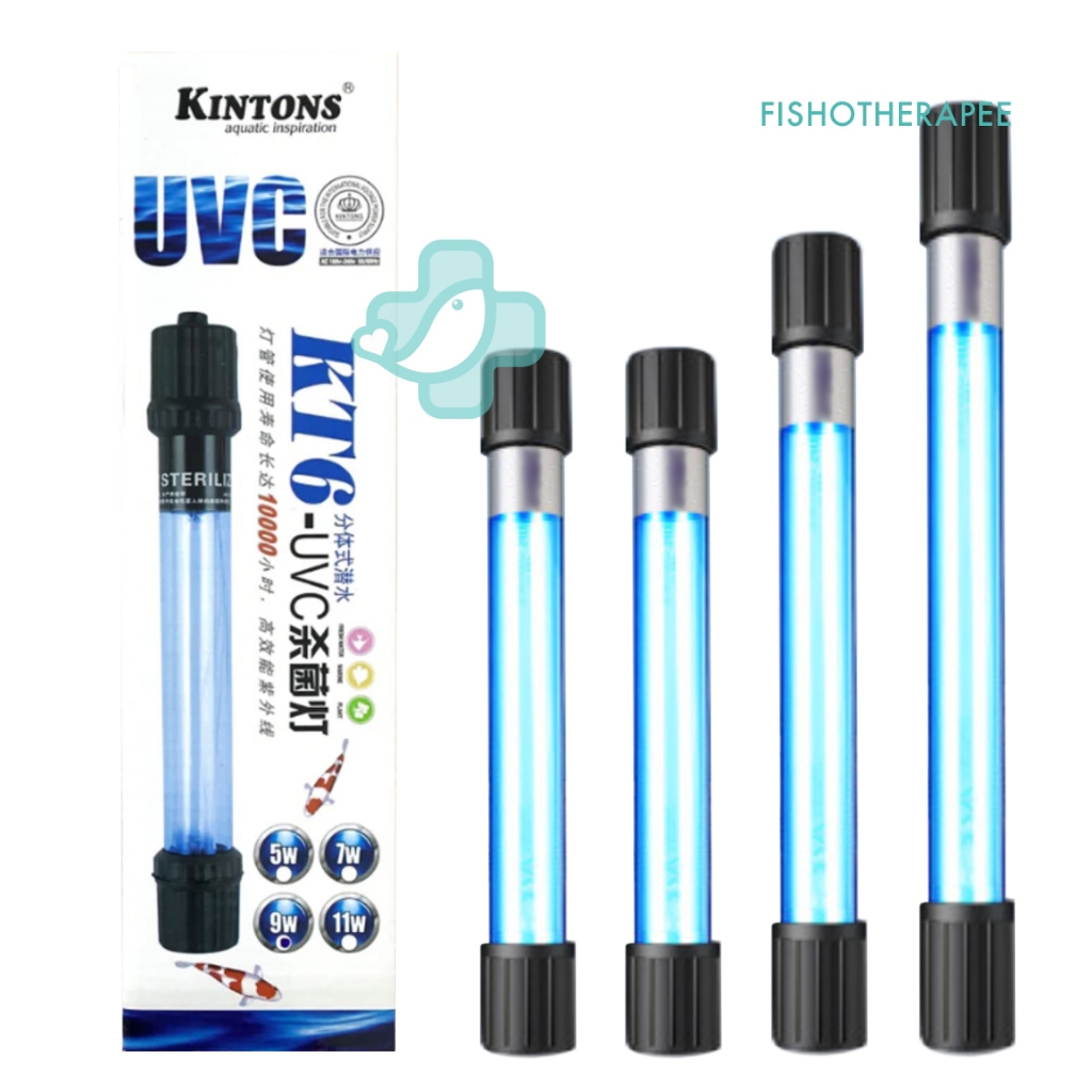 Kintons Aquarium Submersible UV Light Steriliser Removing Green Water ...