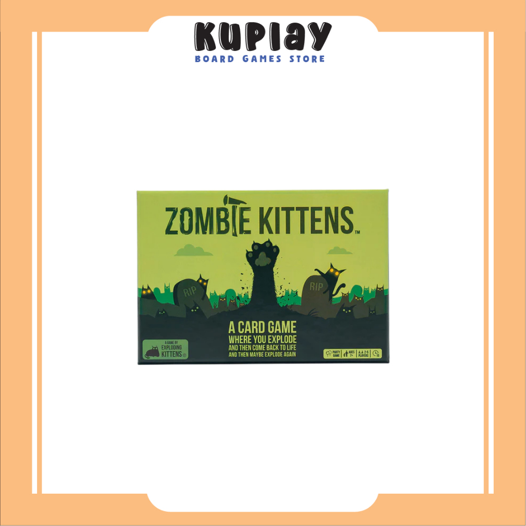 Zombie Kittens (Original) Party Quick to Play board game | made by Exploding Kittens, LLC ...
