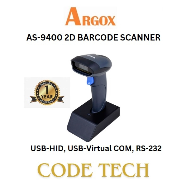 Argox AS-9400 2D Barcode scanner Wireless USB | Shopee Malaysia