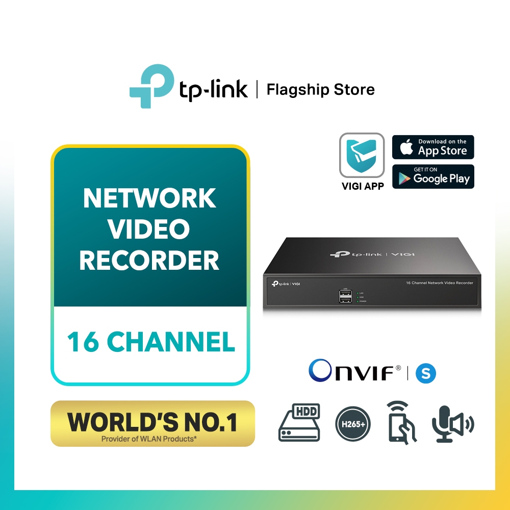 TP-Link 8MP CCTV 16 Channel NVR ( 16CH IP Network CCTV Video Recorder ) Vigi NVR1016H | Shopee ...