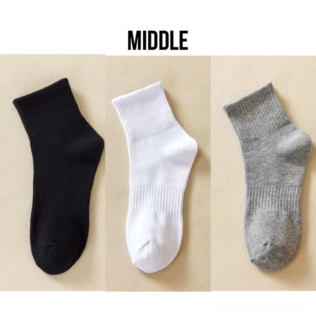 Unisex Plain Socks Murah / School Socks / Sarung Kaki Putih Sekolah ...