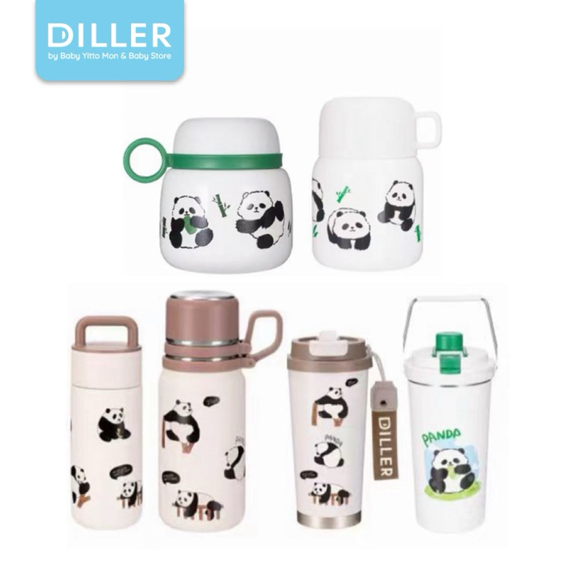 Diller [Panda Series] Vacuum Flask / Coffee Cup / Food Jar / Themos ...