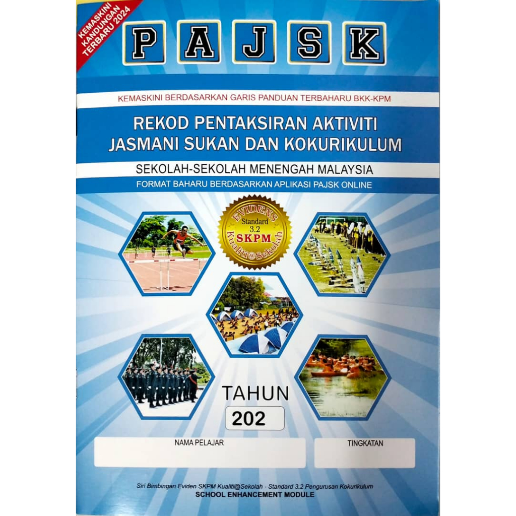 2024 BUKU PAJSK REKOD PENTAKSIRAN AKTIVITI JASMANI SUKAN DAN ...