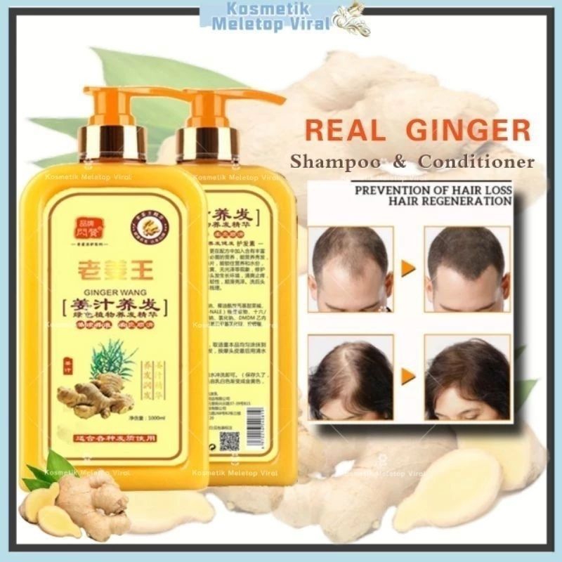 1000ml Ginger Root Booster Shampoo Ginger Conditioner 1000MLGinger Hair ...