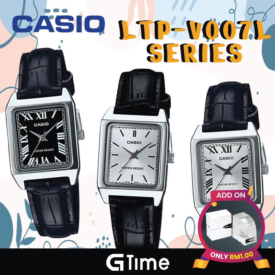[1yr Warranty] Casio Watch Analog Womens Ltp V007l Series Ltp V007l 1b Ltp V007l 7b1 Ltp V007l
