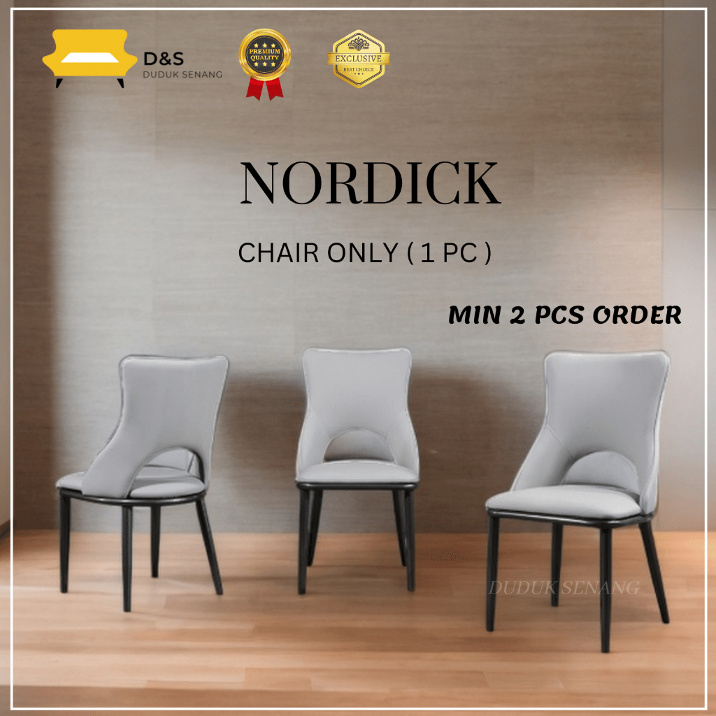 NORDICK Dining Chair (1 pcs) / Kerusi Sahaja | Shopee Malaysia