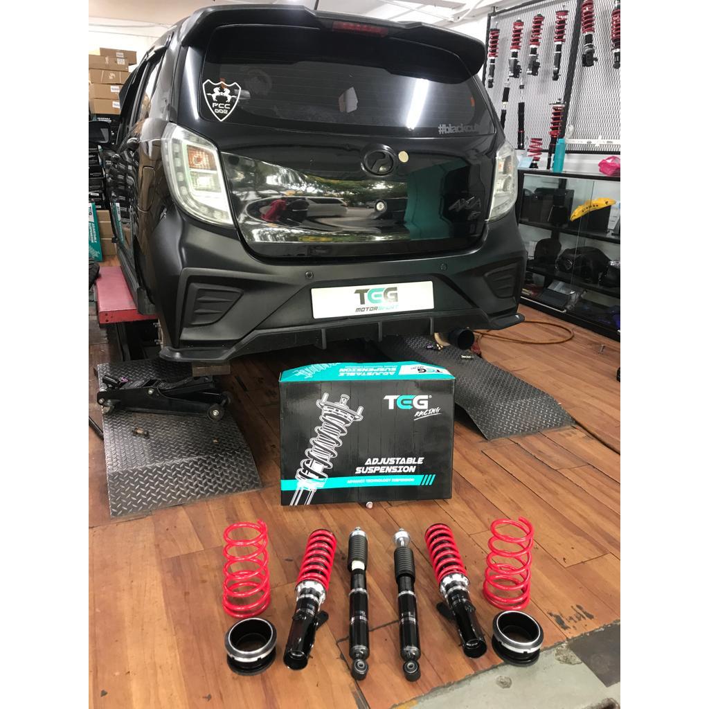🔥BOLEH SERVICE🔥 Perodua Bezza/Axia TEG RACING Adjustable Suspension Set ...