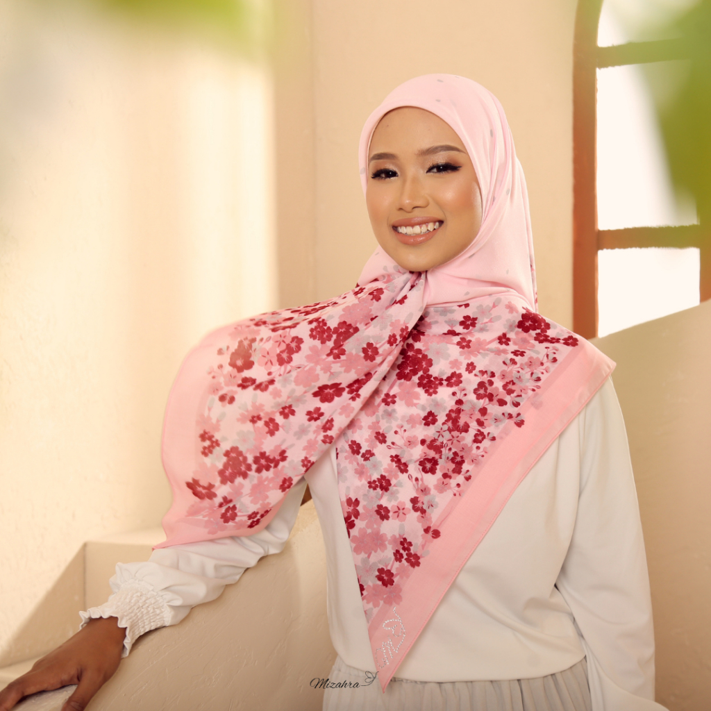 Bawal Bidang 45 Premium Cotton Voile - HIMAWARI/ Tudung Bawal/ Bawal ...