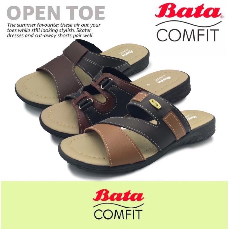 Bata Comfort Light Ladies Flat Sandal/ Women Flat Wedges/ Fashionable ...