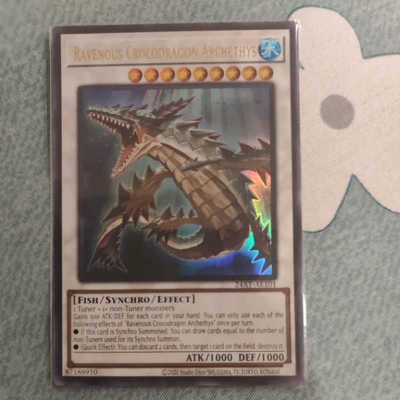 Yugioh: 24AT-AE101 Ravenous Crocodragon Archethys (Ultra Rare) | Shopee ...