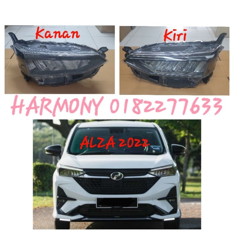 100% ORIGINAL Perodua ALZA 2022 H/AV Spec LED Headlamp Assy, KOITO-. Yg ...