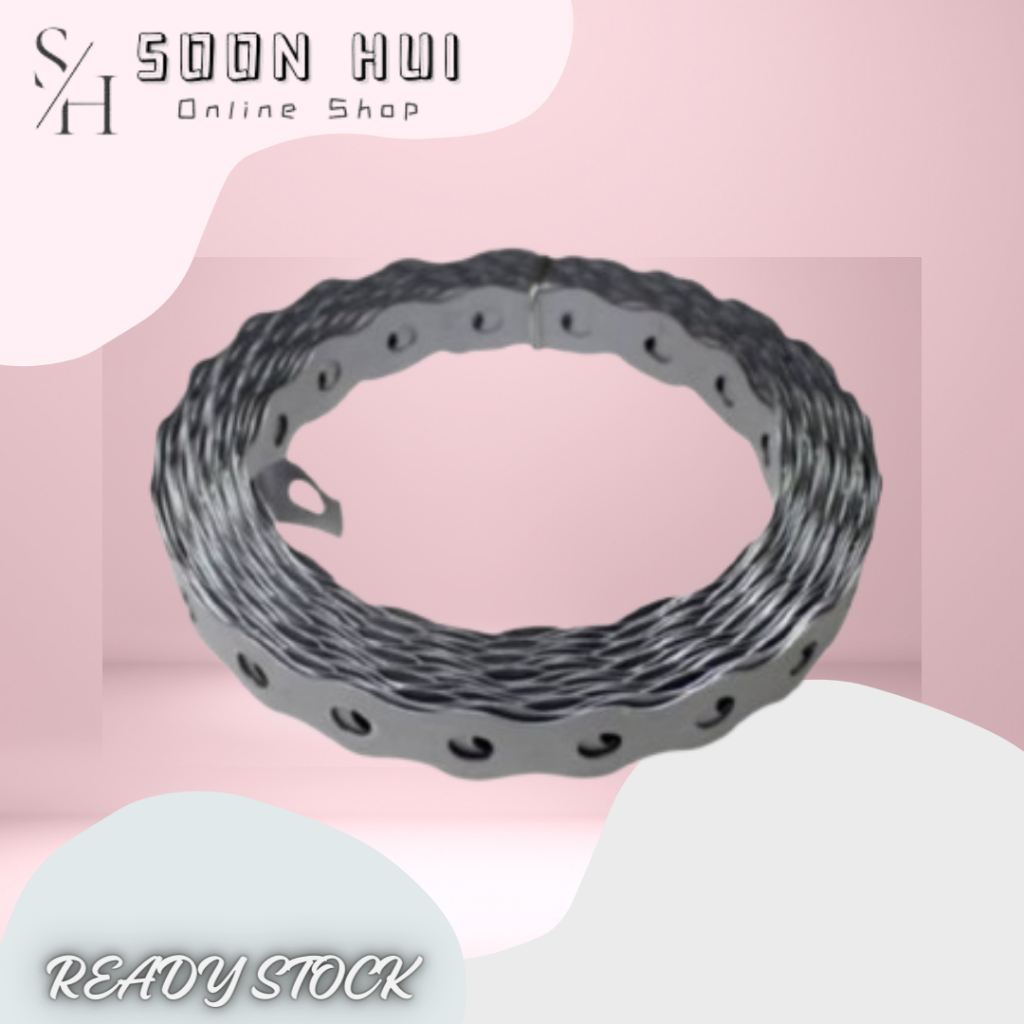 Steel Bend 12mm,17mm x10m long/Steel Band/Besi Lubang-lubang /Besi ...