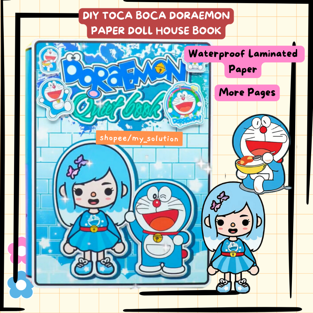 Paper Doll House Toca Boca Paperdoll Toca Boca Doraemon Paper Book DIY ...