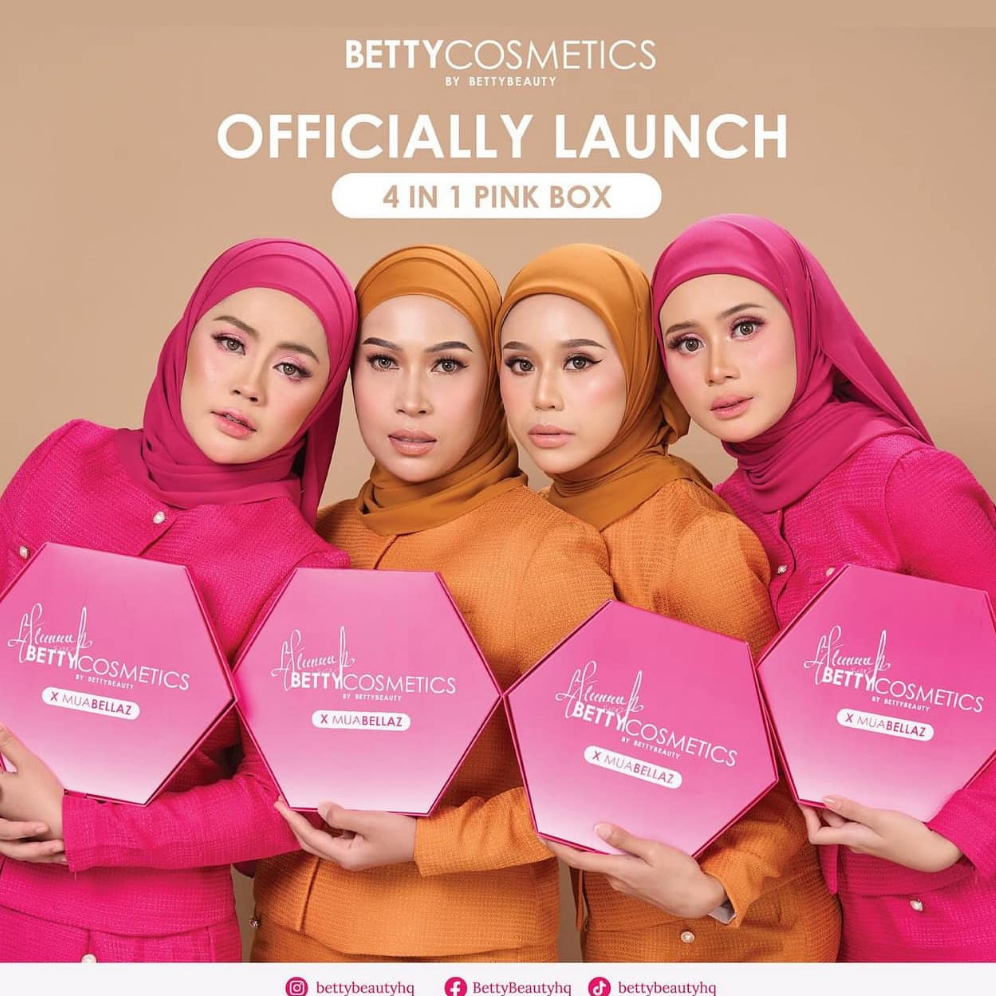[ORIGINAL HQ] Pink Box Set Betty Beauty X Mua Bellaz | Shopee Malaysia
