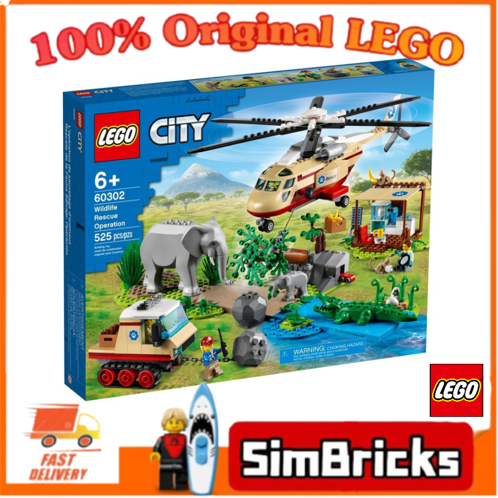 (SimBricks) LEGO 60302 City Wildlife Rescue Operation | Shopee Malaysia