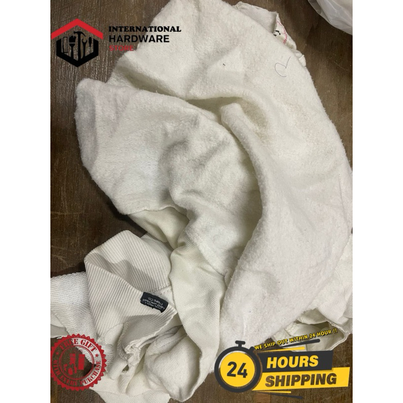 White Cotton Rags Cotton Cloth Cotton Unsew / Loose Cotton White / Kain ...