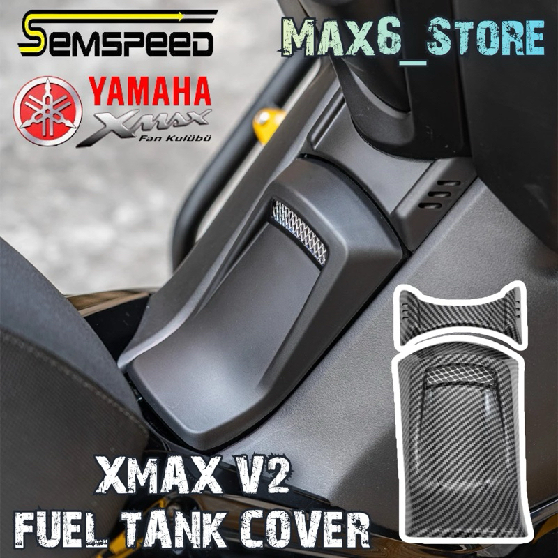 Semspeed Yamaha XMAX250 V2 Fuel Tank Decor Cover Carbon Fiber Pattern ...