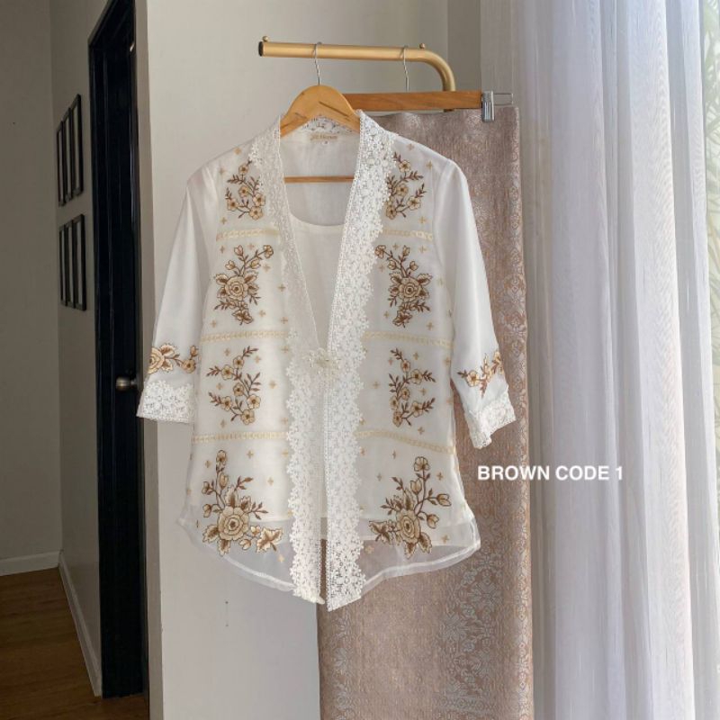 KUNTUM KEBAYA | SULAM EMBROIDERY SONGKET NYONYA KEBAYA | READY STOCK ...