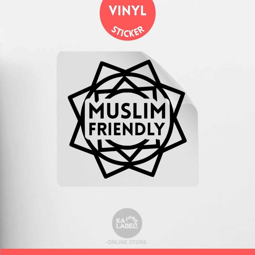 Muslim friendly Design-03 Door Sign Sticker Home / Office / Shop Vinyl ...