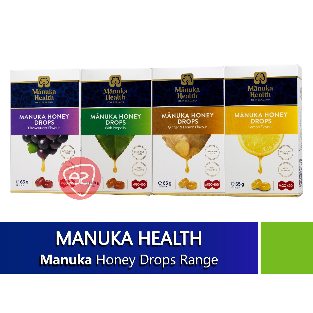 Manuka Health Manuka Honey Drops 65g / 15 drops ( With Propolis / Lemon ...