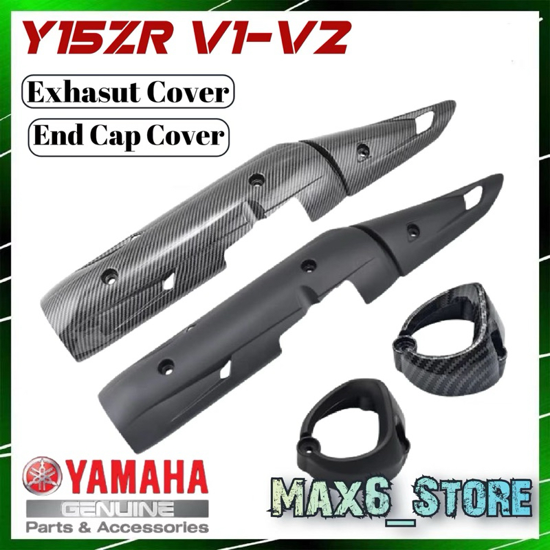 EKZOS COVER Y15 ORIGINAL BLACK CARBON Y15ZR V1 V2 EXHAUST MUFFLER ...