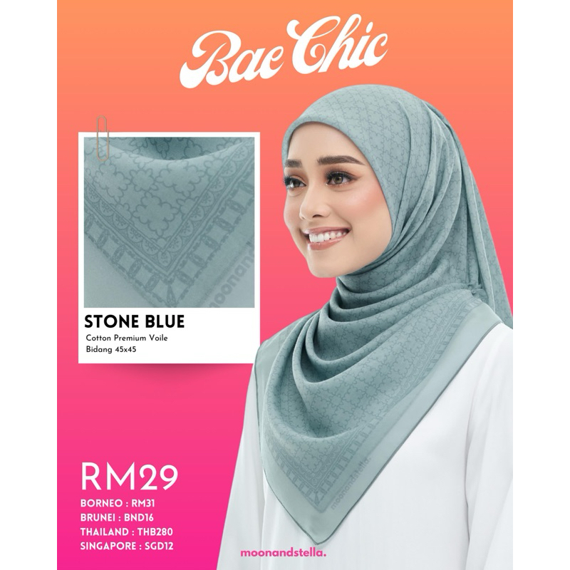 STONE BLUE Moonandstella | Shopee Malaysia