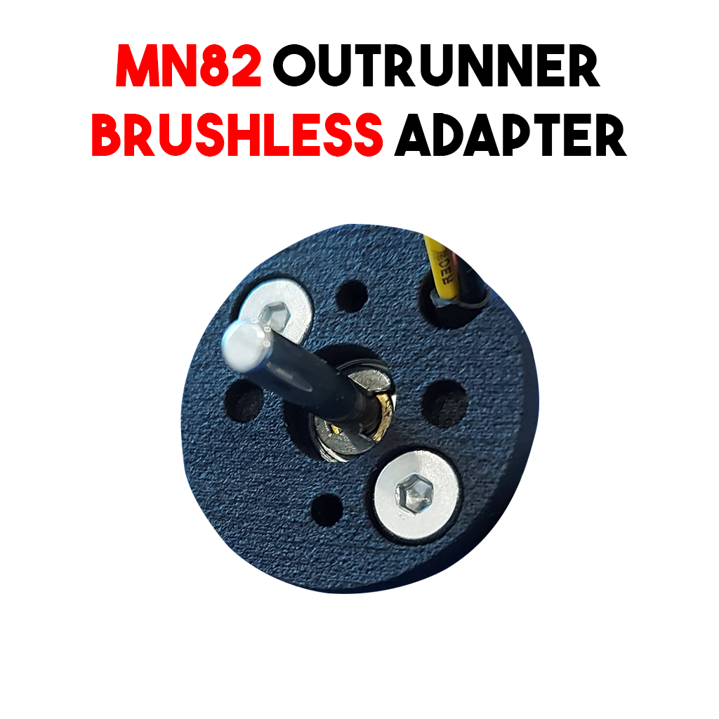 MN82 Brushless Gearbox outrunner Motor Conversion Adapter RC Crawler ...