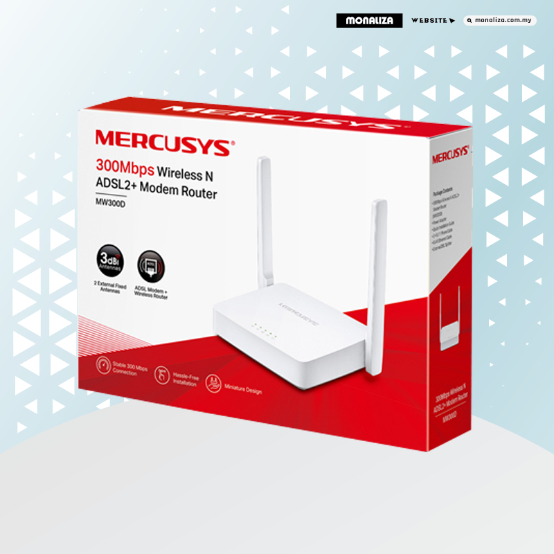 Mercusys 300Mbps Wireless N Router (MW305R) | Shopee Malaysia