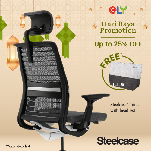 ELY Steelcase Think V2 l With Headrest / Ergonomic Office Chair ...