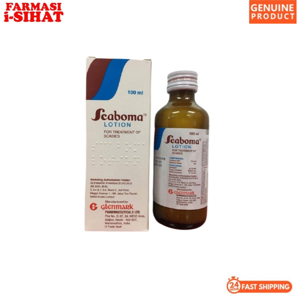 👍👍Scaboma (Lindane 1%w/v) Lotion 100ml (For Treatment of Scabies ...