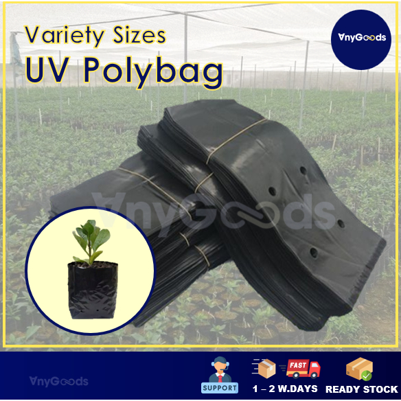 AnyGoods 1KG Black Polybag UV Extra Thick | Polibeg Hitam Extra Tebal ...
