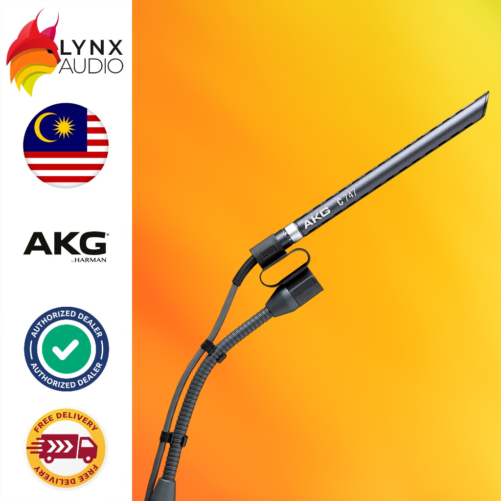 HARMAN AKG C747 V11 Professional Shotgun Condenser Microphone | Shopee ...