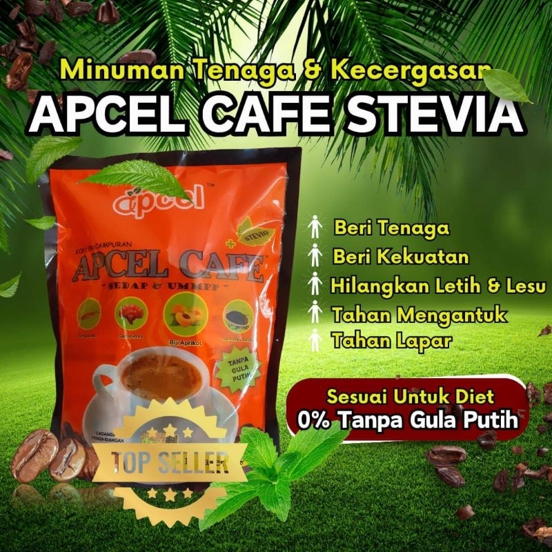 Apcel Cafe Stevia tanpa gula putih (20 sachets) | Shopee Malaysia