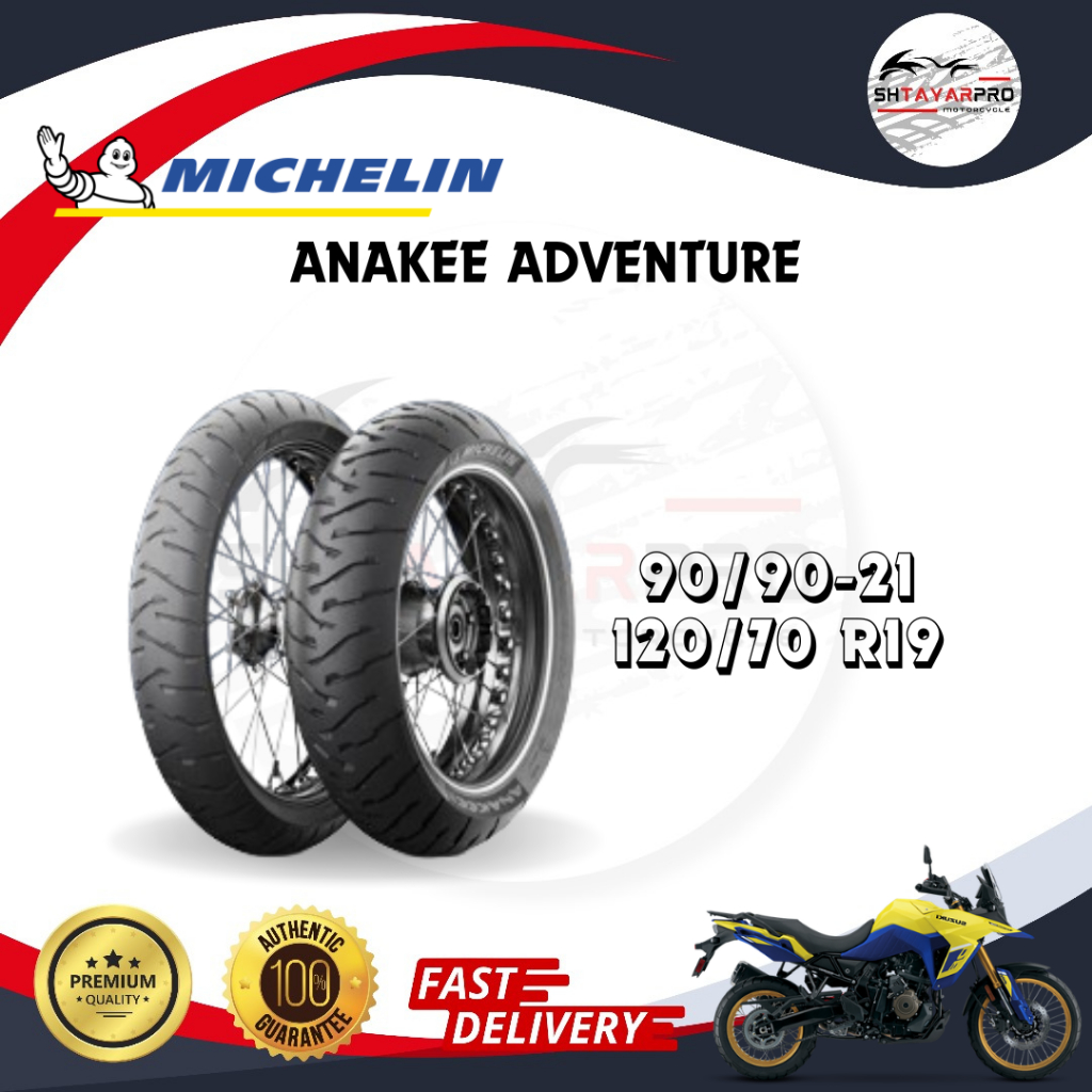 Tayar Michelin Anakee III Anakee3 (2021-2023) 90/90-21 120/70R19 Tayar ...