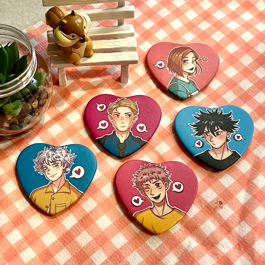JJK Heart Badges ~ Jujutsu Kaisen -`♡´- yellow_seaweed | Shopee Malaysia