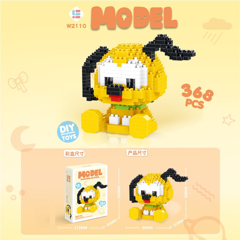 Multidesign Cute Cartoon Building Blocks For Kids Nano Building Blocks ...